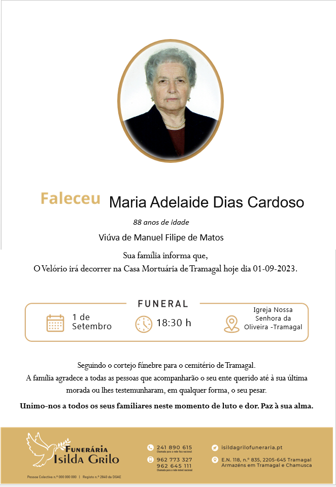 Maria Adelaide Dias Cardoso – Isilda Grilo
